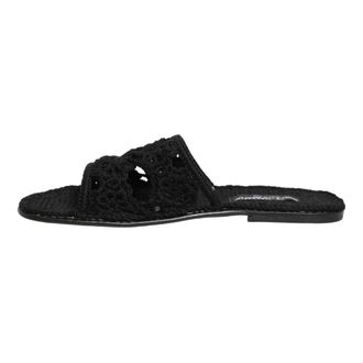 Dolce & Gabbana Woven Slides - - Shoes - Damen - Schwarzk - 44 EU