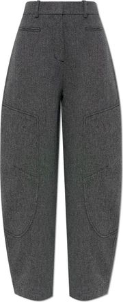 Ganni Femme, Pantalons, Gris, Taille: 44 FR Pantalon ample