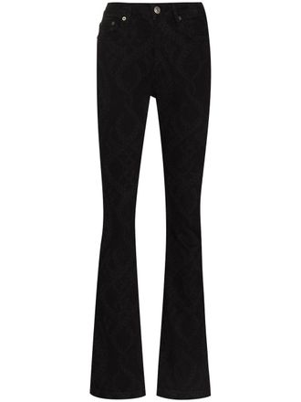 Daily Paper Clothing pantalon Braids Lilian &eacute;vas&eacute; - Noir
