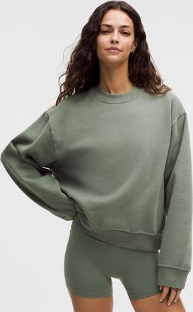 lululemon Womens Steady State Crew - Gr&ouml;&szlig;e XL in Willow Leaf