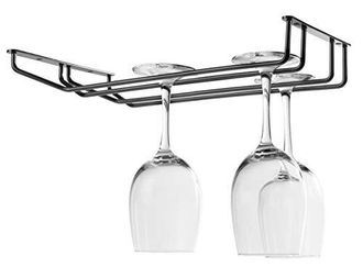 Lacor Becherhalter Doppeldecke cupshalter, Metall, schwarz metallic, Doble