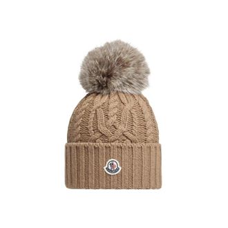 Moncler Berretto Tricot - - Accessories - Damen - Braun - ONE SIZE