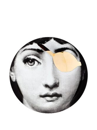 Fornasetti Aschenbecher mit Print - Schwarz