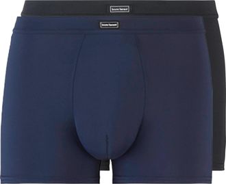 Bruno Banani Herren Shorts blau Mikrofaser/Funktion unifarben