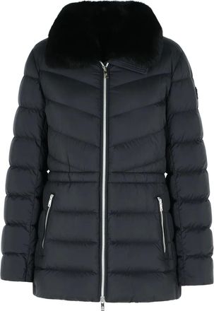 Moose Knuckles doudoune à bords en fourrure - Noir