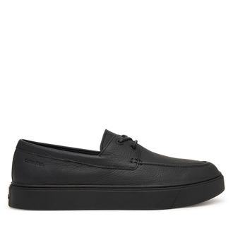 Calvin Klein Halbschuhe Calvin Klein Hybrid Clean Boat Shoe Lth HM0HM02233 Schwarz