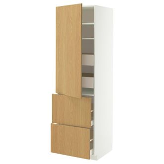 IKEA METOD / MAXIMERA Hochschr. B&ouml;d/4 Schubl./T&uuml;r/2 Fro