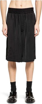 Jil Sander Homme, Shorts, Noir, Taille: L Fluid Viscose Shorts