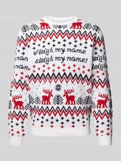 Only & Sons Strickpullover mit Motiv- und Statement-Stitching Modell XMAS