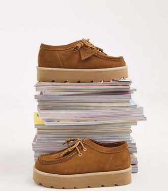 Clarks Meare Walla - Schuhe aus Wildleder in Bronze-Braun