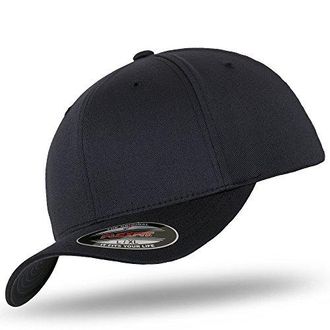 Flexfit Original Casquette Baseball Casquette de Baseball Cap Wooly Peigné Im Bundle avec UD Tête de Mort Bandana dans Beaucoup de Couleurs - bleu marine fonc