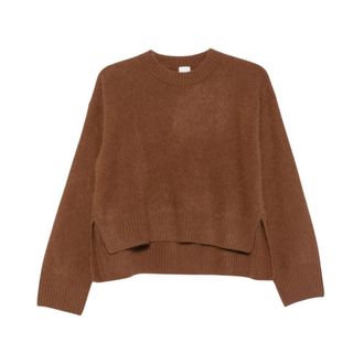 C.T. Plage Rundhals-Strickware - - Knitwear - Damen - Braun - M