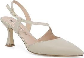 Melluso Chaussures Femme E1634 Blanc Lait crème décolleté Sandale Bout fermé Bride 42