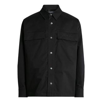 Balmain Windbreaker Jacke - - Jackets - Herren - Schwarzk - XS