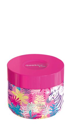 Quokka WHIM ZEBRAS | THERMOBEHÄLTER AUS EDELSTAHL FÜR ESSEN 369 ML