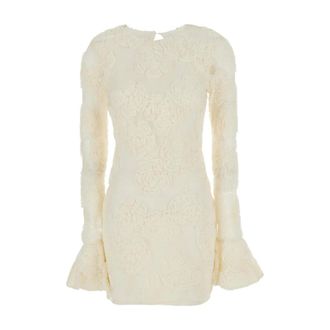 Rotate Floral Appliqu&eacute; Mini Dress - - Dresses - Damen - Wei&szlig; - L