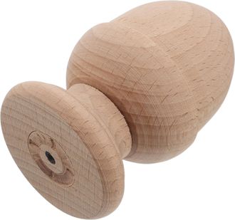 BESPORTBLE VALICLUD Dekorative Holzpfostenaufs&auml;tze 6X10cm Handgeschnitzte Europ&auml;ische Holzspitzen f&uuml;r Treppen Bettpfosten und M&ouml;bel Nat&uuml;rliche Holzmaserung Stabi