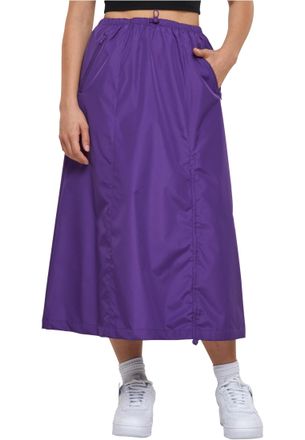 Urban Classics Damen Rock Ladies Ripstop Parachute Midi Skirt realviolet XS