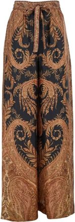 Zimmermann Femme, Pantalons, Brun, Taille: 40 FR Pantalon Marron Hypnotique de Piste