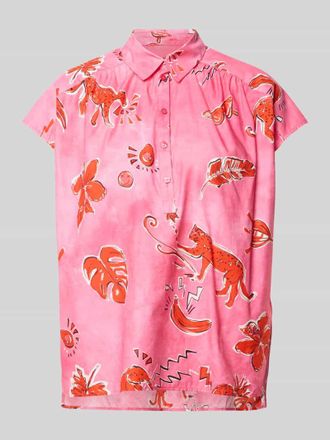 Milano Regular Fit Bluse im Allover-Look