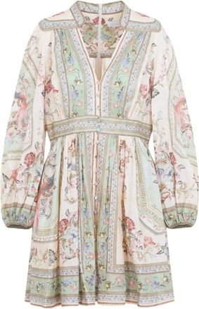Zimmermann Mini-robe plongeante Roselight - Femme - Robes - Multicolore - Taille: 40 FR