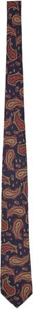Etro Paisley Jacquard Silk Necktie - Blue