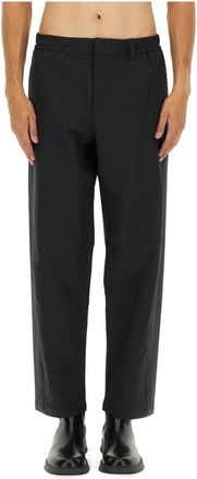 Herno Homme, Pantalons, Noir, Taille: L Pantalon Droit &agrave; Taille &Eacute;lastique