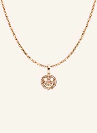Cada Cada Kette Tiny Smiling Face rosegold