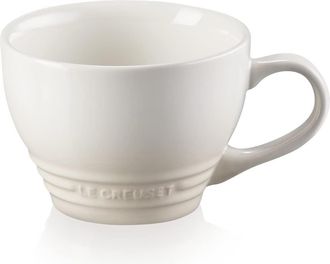 LE CREUSET Le Creuset Gro&szlig;e Cappuccino Tasse aus Steinzeug, 400 ml, Meringue, 70304407160002