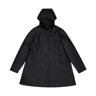 Rains Femme, Vestes, Noir, Taille: 40 FR A-Line Jacket W3