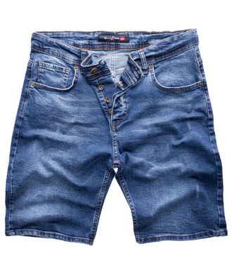 Rock Creek Herren Shorts Jeansshorts Denim Stretch Sommer Shorts Regular Slim RC-2126A Blau W30