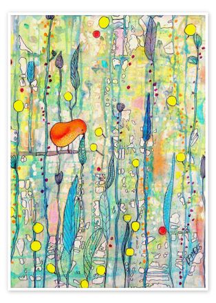 Posterlounge Wachsen Poster von Sylvie Demers 30 x 40 cm Bunt Wandbilder Wanddeko