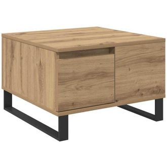 vidaXL vidaXL Table basse Ch&ecirc;ne artisanal 55 x 55 x 36,5 cm Bois ding&eacute;nierie