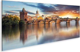 Islandburner Bild auf Leinwand Prag Karlsbr&uuml;cke Tschechische Republik Bilder Wandbilder Poster