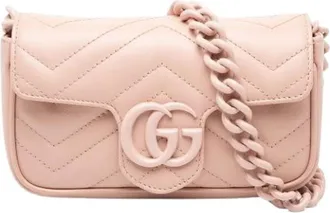 Gucci Sac banane matelass&eacute; Pre-owned - Femme - Pre-owned - Rose - Taille: ONE Size