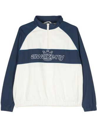 Awake NY sweat zipp&eacute; &agrave; logo imprim&eacute; - Blanc