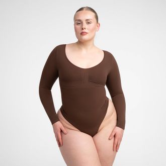 creamy fabrics Bodysuit Sculpting Shapewear Longsleeve mit Slip
