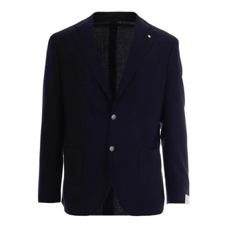Lubiam Blazer - - Jackets - Herren - Blau - L