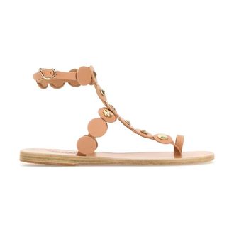 Ancient Greek Sandals Pfirsich Leder Zehentrenner - - Shoes - Damen - Orange - 37 EU
