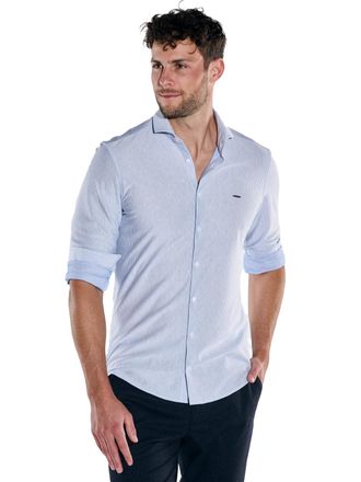 Emilio Adani Herren Herren Langarm-Hemd gestreift, Brilliantblau, 39258, Brilliantblau in Gr&ouml;&szlig;e XXL