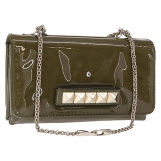 Valentino Pre-owned Schultertasche aus beschichtetem Canvas - - Pre-owned - Damen - Gr&uuml;n - ONE SIZE