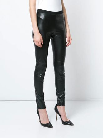 Marc Cain legging &agrave; effet cir&eacute; - Noir