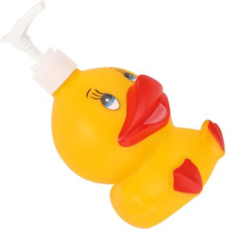 Cabilock Pumpflasche Cartoon-Tier-Ente Gelb Wiederverwendbare Shampooflasche F&uuml;r Leere Handwaschflasche Nachf&uuml;llbare Pumpflasche Pumpspender Entenflasche Flasc