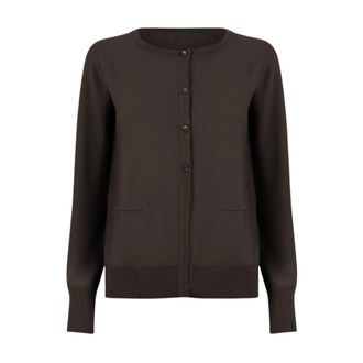 Wolford Cardigan en maille superfine - Femme - Pulls - Brun - Taille: 40 FR