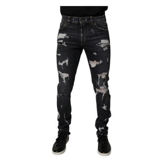 Dolce & Gabbana Homme, Jeans, Noir, Taille: M Skinny Denim Jeans