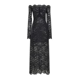 Paco Rabanne Femme, Robes, Bleu, Taille: 38 FR Robe Maxi &Eacute;paules D&eacute;nud&eacute;es