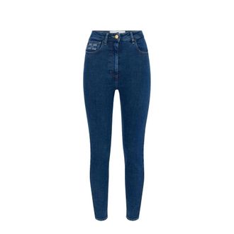 Elisabetta Franchi Jeans mit Logo - - Jeans - Damen - Blau - W30