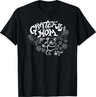 Grateful Dead Grateful Mom Dancing Bear and Flowers Band T-Shirt