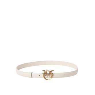 Pinko Eleganter Love Birds Lederg&uuml;rtel - - Accessories - Damen - Wei&szlig; - L