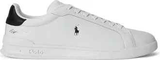 Ralph Lauren Sneaker aus Glattleder mit Poloreiter-Stickerei in